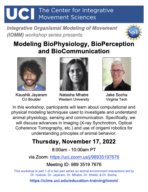 Events for May 2026 – Center for Integrative Movement Science